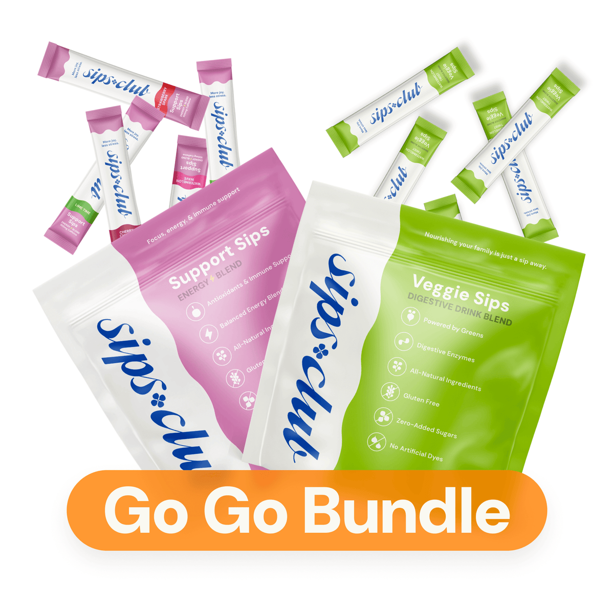 Go Go Bundle | Support Sips + Veggie Sips for Energy & Digestion – Sips ...